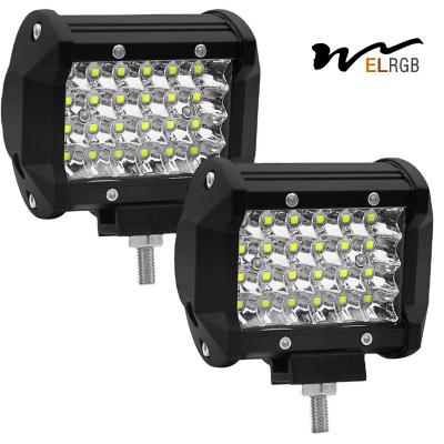 Cina 72w 24v LED Spotlight Veicolo LED luci di lavoro 4 pollici 4 fila 4x4 in vendita