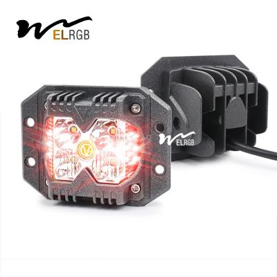 中国 3500LM キューブサイドシューター LEDポッド 車両 LED 作業灯 12V 6500K 販売のため