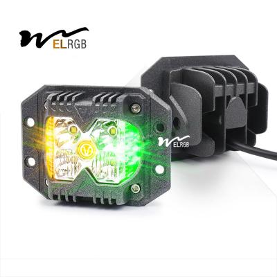中国 3500LM キューブサイドシューター LEDポッド 車両 LED 作業灯 12V 6500K 販売のため