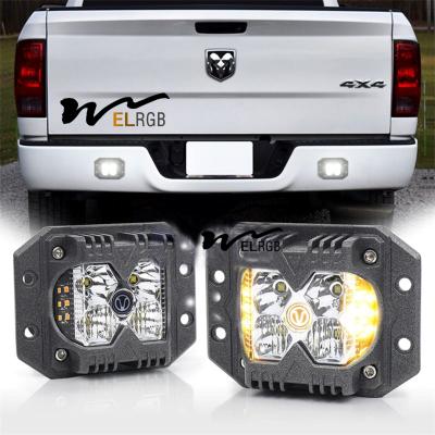 中国 3500LM キューブサイドシューター LEDポッド 車両 LED 作業灯 12V 6500K 販売のため