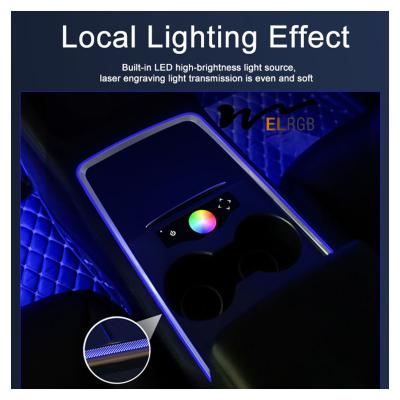 Cina 128 colori Kit di illuminazione ambientale auto Tesla Model 3 Illuminazione ambientale 12V in vendita
