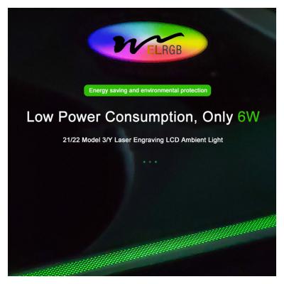 Cina 128 colori Kit di illuminazione ambientale auto Tesla Model 3 Illuminazione ambientale 12V in vendita