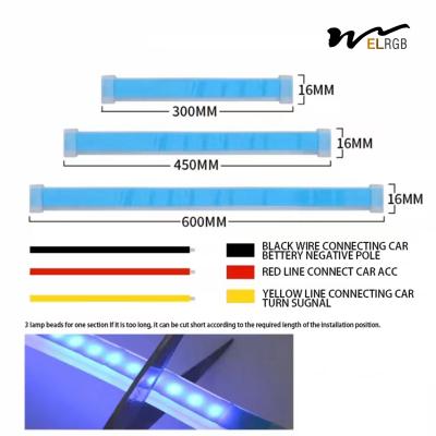 中国 45cm 60cm Drl LEDストライプ 車両 LED ワークライト Drl 柔軟なLEDヘッドライトストライプ 販売のため