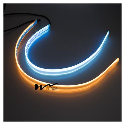 中国 45cm 60cm Drl LEDストライプ 車両 LED ワークライト Drl 柔軟なLEDヘッドライトストライプ 販売のため