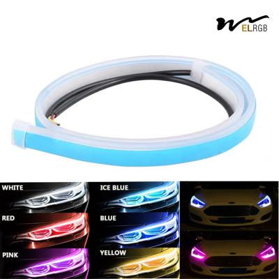 中国 45cm 60cm Drl LEDストライプ 車両 LED ワークライト Drl 柔軟なLEDヘッドライトストライプ 販売のため