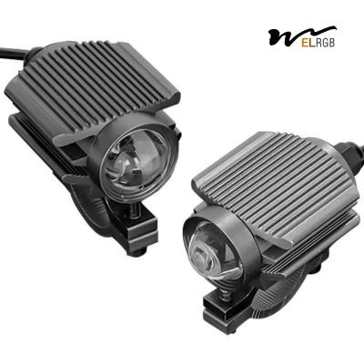 Cina 6000K 2 pollici luci di nebbia rotonde 30W LED luci motociclette raggio di luce doppio colore in vendita