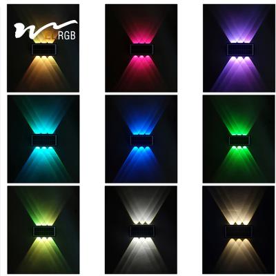 中国 2 モード RGB ウォールライト LED 太陽光発電灯 IP65 変色 販売のため