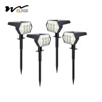 China 48LEDs 108 LEDs Solar Powered Landscape Lights 4 Light Modes for sale