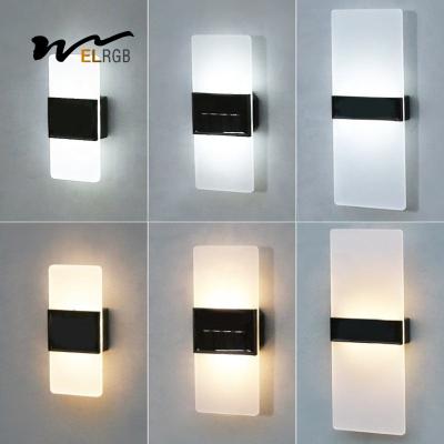 Cina Acrilico Led Parete Esterno Sconce LED Luci a energia solare Luce Bianca Fredda in vendita