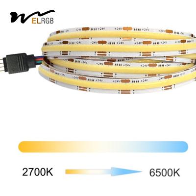 Cina USB 5V CCT sintonizzabile Flessibile COB LED Strip 2700K-6500K Fcob Led Strip in vendita
