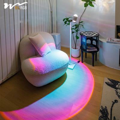 中国 インテリジェント制御 LED 床ランプ コーヒーショップや夜用ライトのための水の波紋設計 販売のため