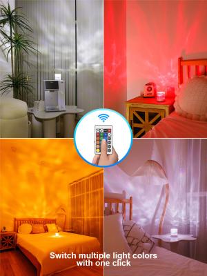 Cina 5W luce e ombra ondulazione dell'acqua atmosfera ambiente luce rotante luce notturna decorativa in vendita