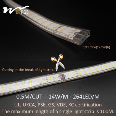 China Outdoor Waterproof 264 LEDs/m 3-Row Celling LED Light Stripe with Sensor Control à venda