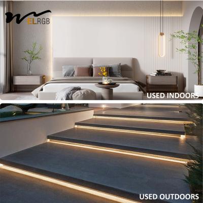 China 110V 220V LED Strip Light Outdoor Waterproof Dual Color White and Warm White Competitive Te koop