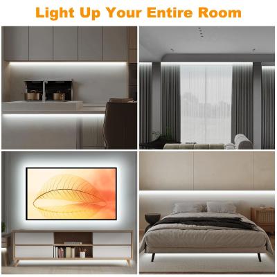 中国 Smart White COB Led Strip Light with App and Remote 227g IP20 3000K Bright Warm White 販売のため