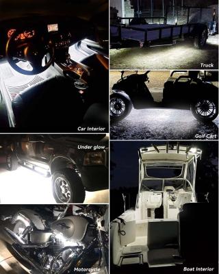 Cina 0.18kg White LED Light Strip per Auto Golf Carts Barche 60,96cm Connesso impermeabile 12V in vendita
