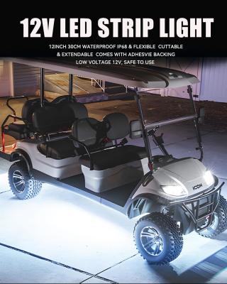 Cina 0.18kg White LED Light Strip per Auto Golf Carts Barche 60,96cm Connesso impermeabile 12V in vendita