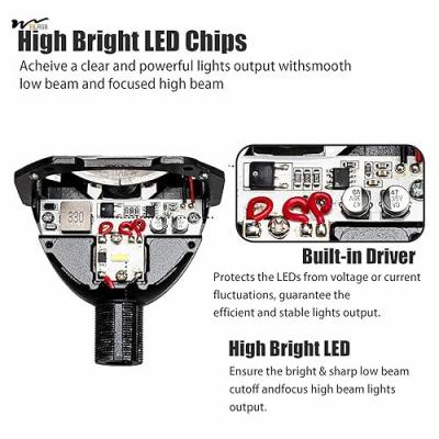 Cina 12 volt FOCUS BEAM Blu Honeycomb LED Projector Lens Retrofit Kit per auto moto in vendita