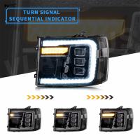 China Auto Part Position Front Projector-Clear Reflector LED Headlights w/ Dynamic Animation for sale