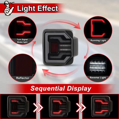 中国 LED 後ろ照明 車 後ろ照明 組装 交換 1ペア マットブラックハウジング/スモークレンズ 販売のため