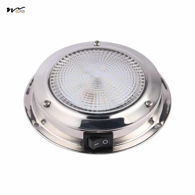 Cina Domus marino luce LED cabina impermeabile bianco in acciaio inossidabile superficie monte 12V 6,7 pollici in vendita