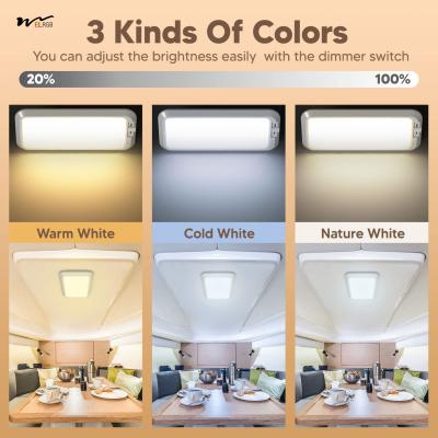 Cina Layout LitePro DLX 7W 700LM Dimmabile Sliding RV Ceiling Dome Lights Altro modo di commutazione in vendita