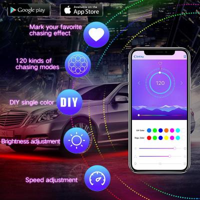 Cina Luci a controllore Bluetooth per auto con colori da sogno 6 Pcs 12V 300 LED in vendita