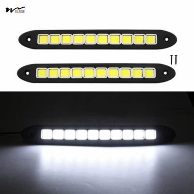 中国 防水COB DRL カー用霧灯 2Pcs 高電力 LED 日間走行ライト ストライプ 販売のため