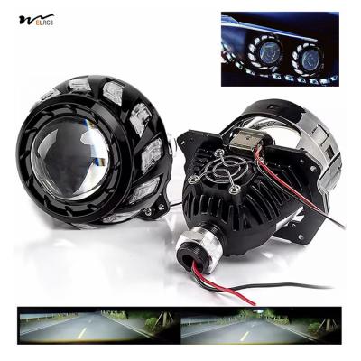 Cina Migliora l'aspetto della tua auto con lenti a doppia proiezione LED da 3,0 pollici e occhio d'angelo LED bianco in vendita