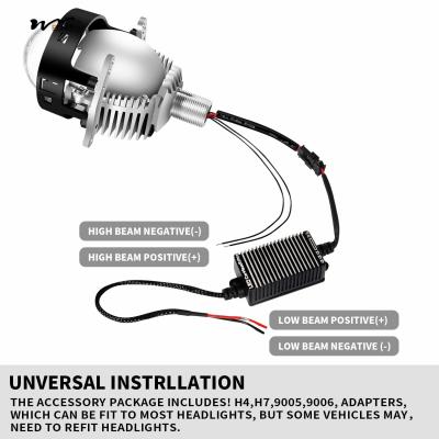 Cina Kit di modifica dell'automobile Proiettore a doppia luce a LED Lenti a proiezione Far per la funzione di fascio alto/basso in vendita