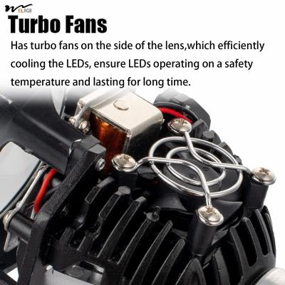 Cina Kit universale di fari a LED per lenti di proiezione a nido di miele per motociclette H1 H4 H7 in vendita