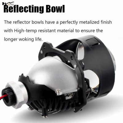 Cina Kit universale di fari a LED per lenti di proiezione a nido di miele per motociclette H1 H4 H7 in vendita