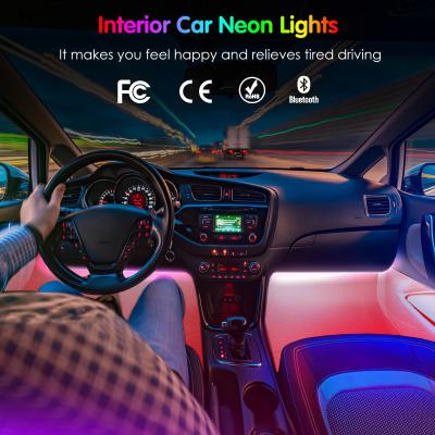 Cina Luci e accessori interni per auto APP Controllo remoto sincronizzazione musicale RGB LED Strip Light in vendita