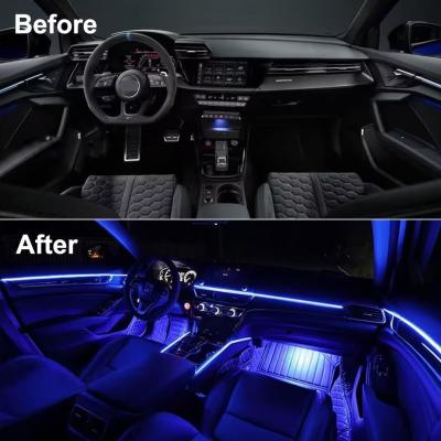 Cina Funzioni speciali 5 in 1 luci interne auto 16 milioni di colori con controllo wireless in vendita