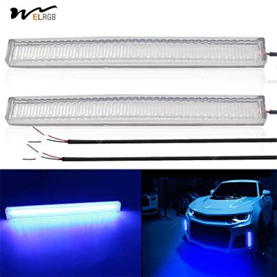 中国 ユニバーサル スーパーライト カー トラック DRL 防水 12V LED ストライプ COB カー LED 霧灯 販売のため