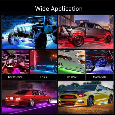 China Faixa de luz LED multi-color de carro com controle de voz e modo de música 680g controle remoto à venda