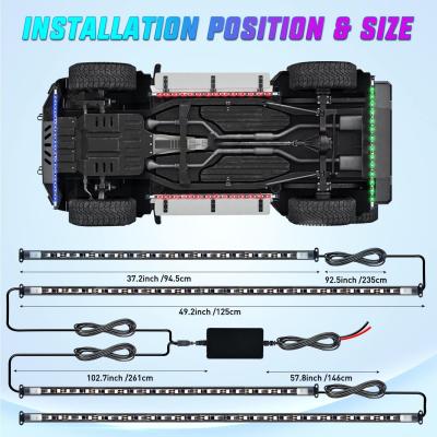 China Faixa de luz LED multi-color de carro com controle de voz e modo de música 680g controle remoto à venda