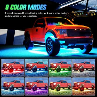 China Faixa de luz LED multi-color de carro com controle de voz e modo de música 680g controle remoto à venda