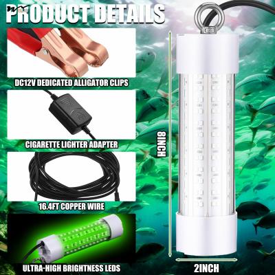 China IP68 Groen 45W DC 12V Onderwater visserslicht Aluminium Helder LED Onderwaterloklamp Te koop
