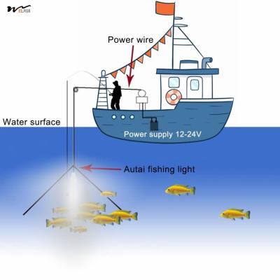 中国 16W LED潜水式魚探知灯 DC 12-48V 夜間の氷釣り用水下釣り灯 販売のため