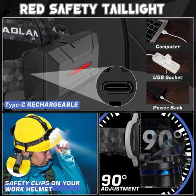 China Auto CAD Layout Lighting Solutions Service Oplaadbare koplamp 18000 lumens 8 modus Te koop