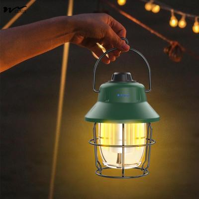 Cina Mini retro campeggio luci 1000LM ricaricabile LED campeggio lanterna impermeabile 3 modalità di luce in vendita