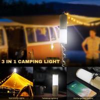 China 150-Light Plastic Camping Lantern with 49.2FT String 2 in 1 Warm White LED Tent Light for sale