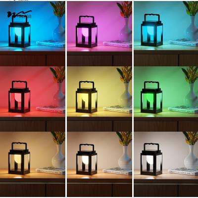 中国 ソーラーテーブルランプ 10 RGB 変色灯 携帯 リチャージ可能なソーラーランタン 防水 2 販売のため