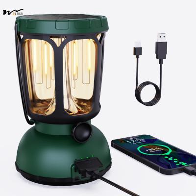 Cina Lanterna da campeggio a LED ricaricabile a batteria solare in vendita