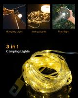 China 32.8ft Camping String Lights Waterproof Outdoor Lights for Camping Essentials 2- for sale