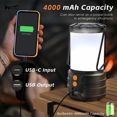 Cina Resistenza all'acqua Lanterna da campeggio ricaricabile a LED 4000 mAh Capacità 3 Moduli di illuminazione 2- in vendita