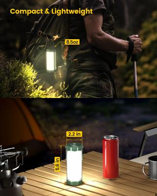 Cina 106LED Lanterna da campeggio 5 livelli di luminosità fino a 1200LM 3 modalità SOS 80 ore Tempo di lavoro IP68 luce di emergenza impermeabile in vendita