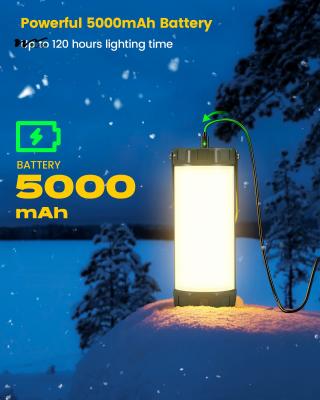 Cina 106LED Lanterna da campeggio 5 livelli di luminosità fino a 1200LM 3 modalità SOS 80 ore Tempo di lavoro IP68 luce di emergenza impermeabile in vendita