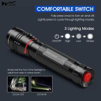 China Emergency Lighting Solutions Powered LED Flashlight with 3 Modes and Zoomable Design for sale
